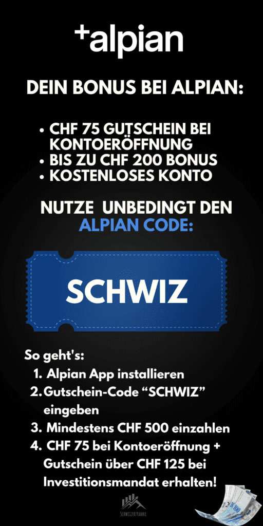 Alpian Code 2025: Bis zu CHF 200 Gutscheincode erhalten!
